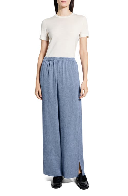 THEORY Theory Wide Leg Slit Hem Pants